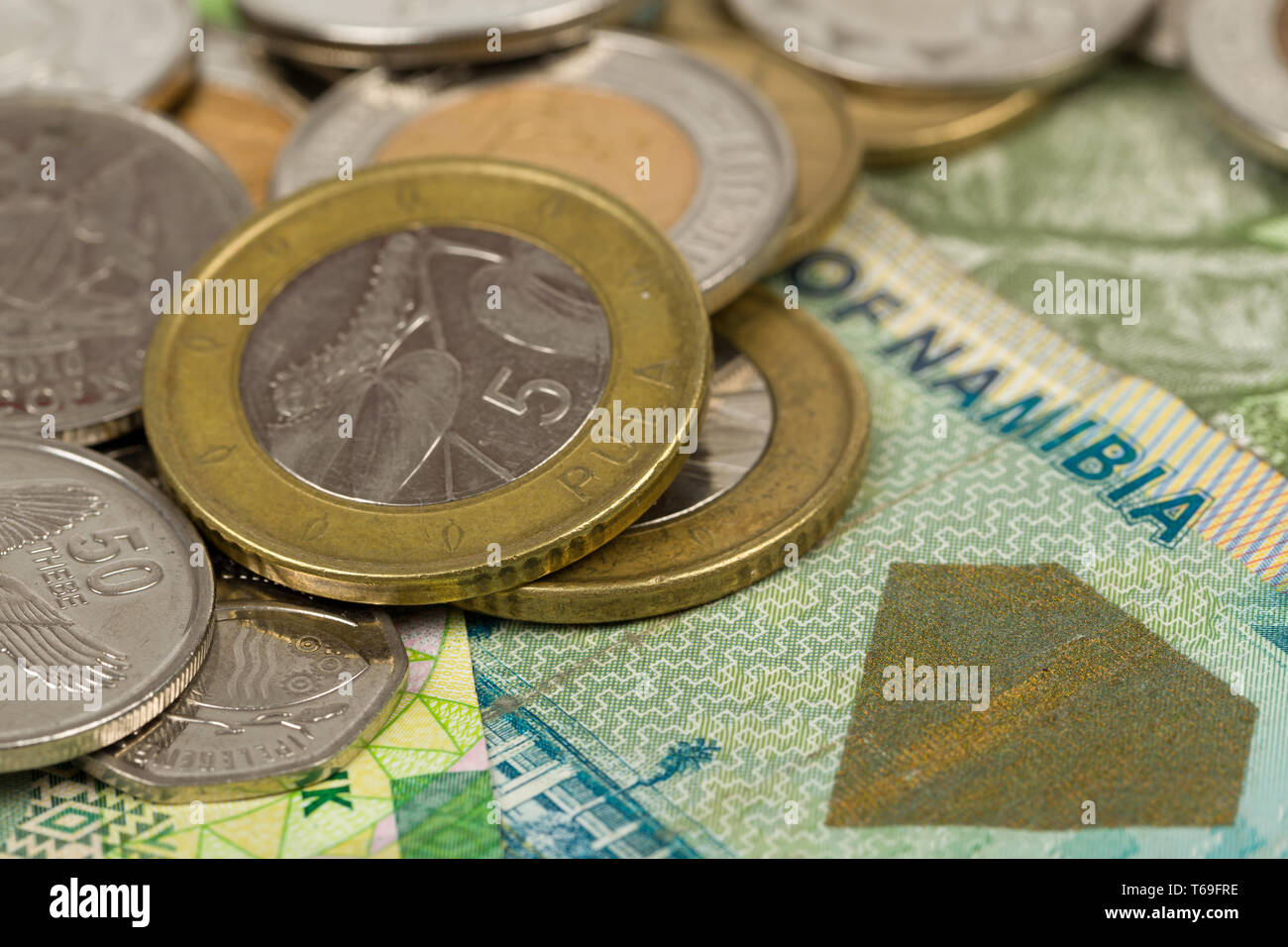 South african countries banknotes Stock Photo - Alamy