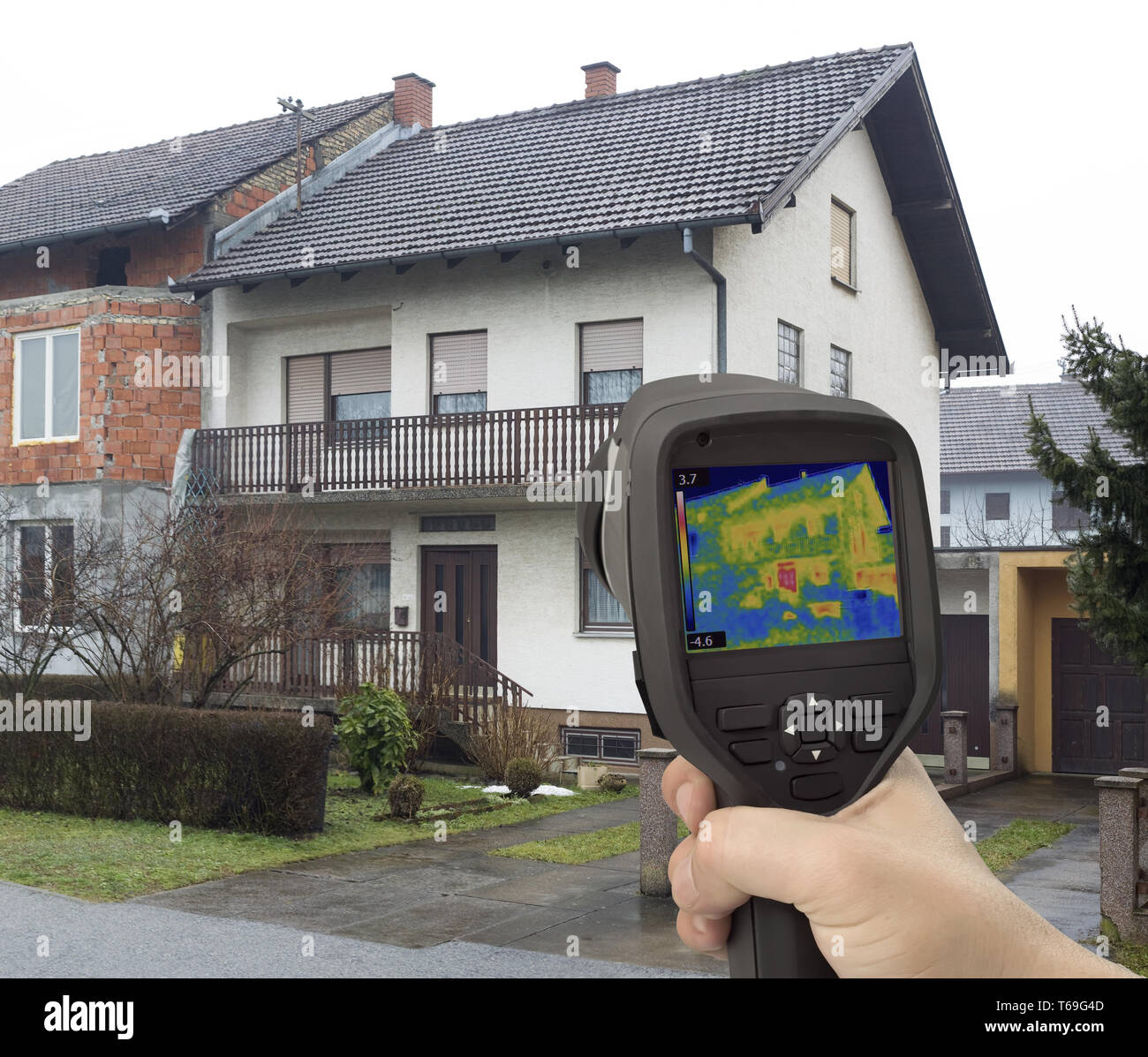 Thermography house hi-res stock photography and images - Alamy