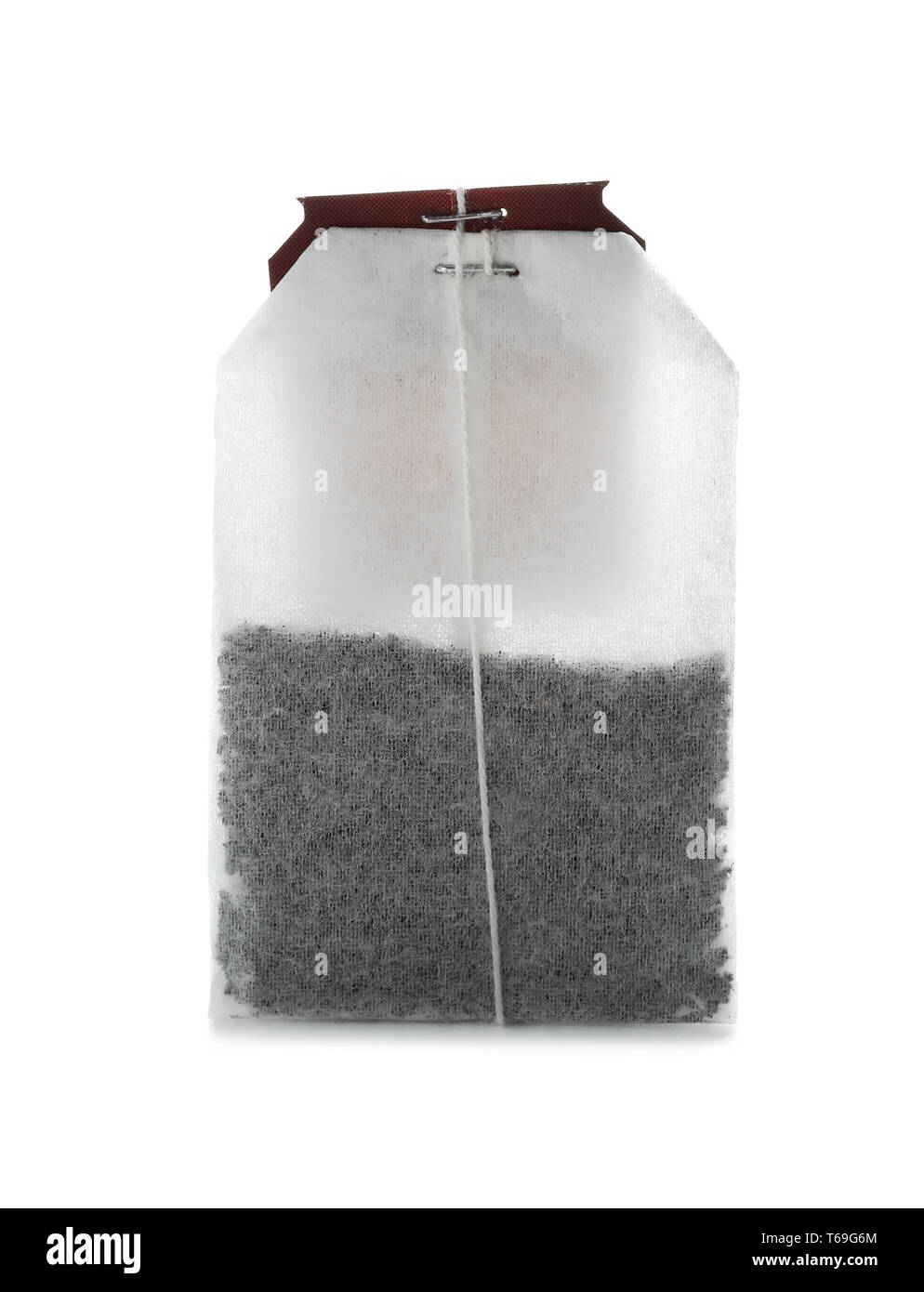 Tea bag on white background Stock Photo - Alamy