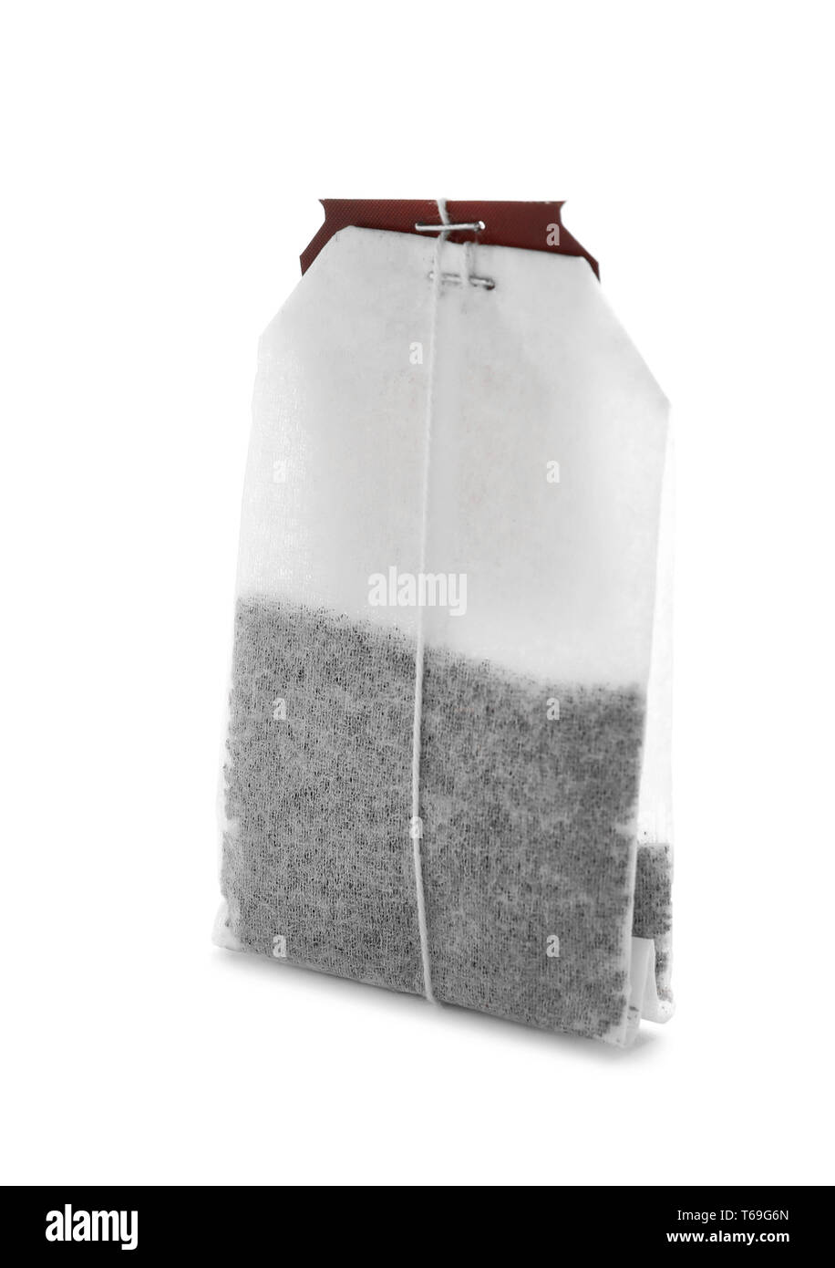 Tea bag on white background Stock Photo - Alamy