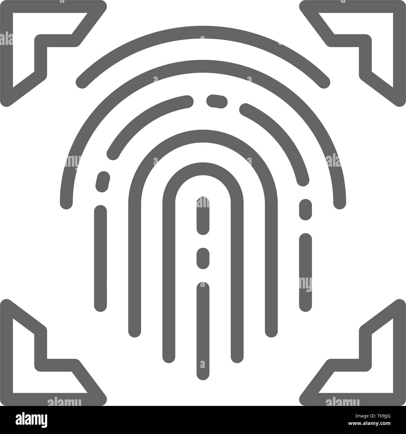Fingerprint, scanned finger, cryptographic signature, identity line ...