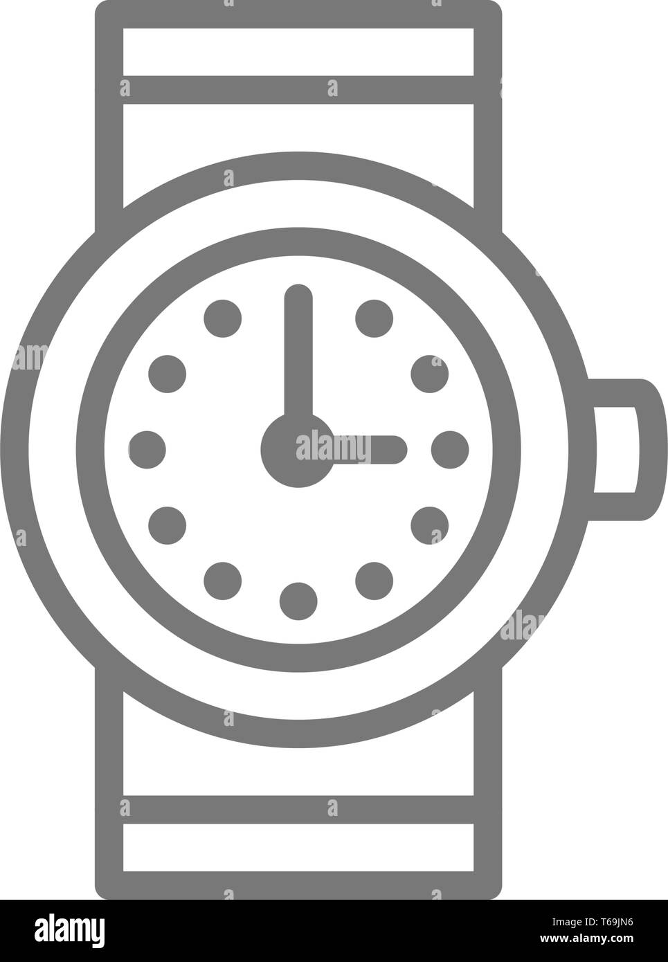 Watch, clock line icon Stock Vector Image & Art - Alamy
