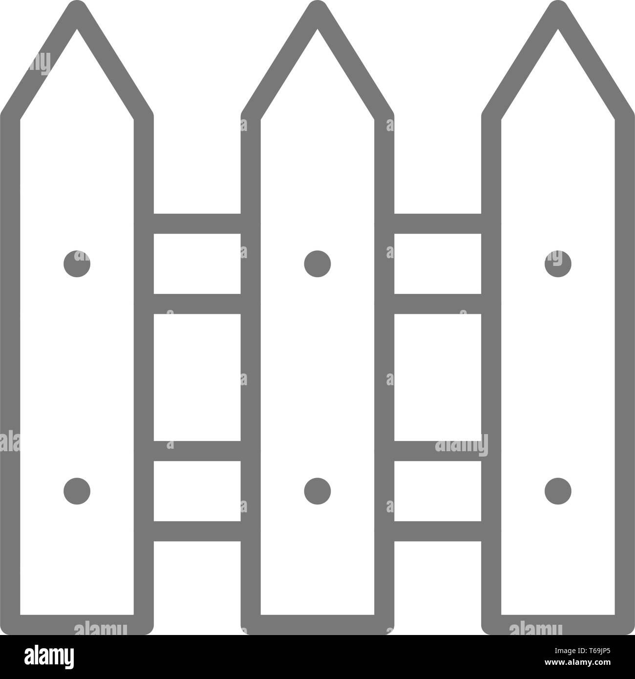 Fence line icon Stock Vector Image & Art - Alamy