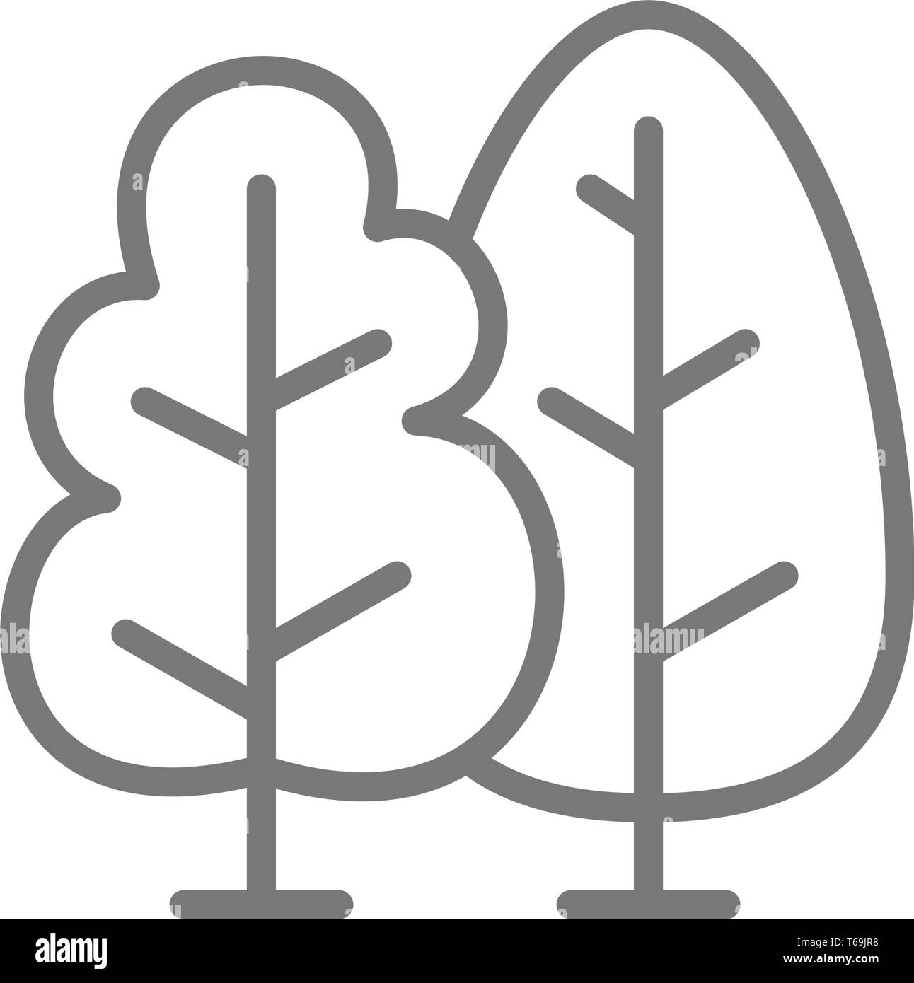 Trees tree lined Stock Vector Images - Alamy