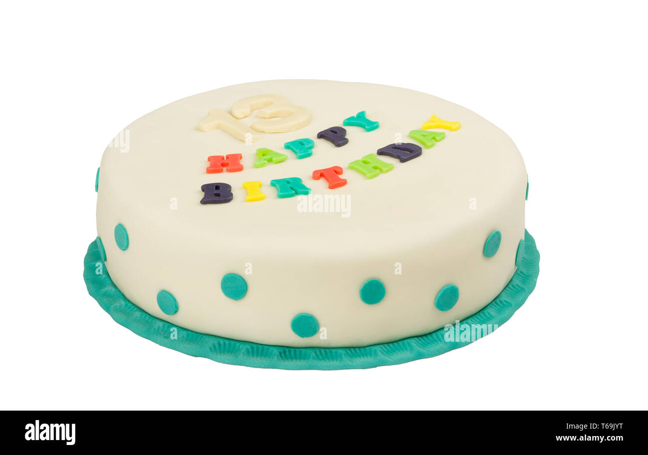 birthday cake with text happy birthday Stock Photo - Alamy