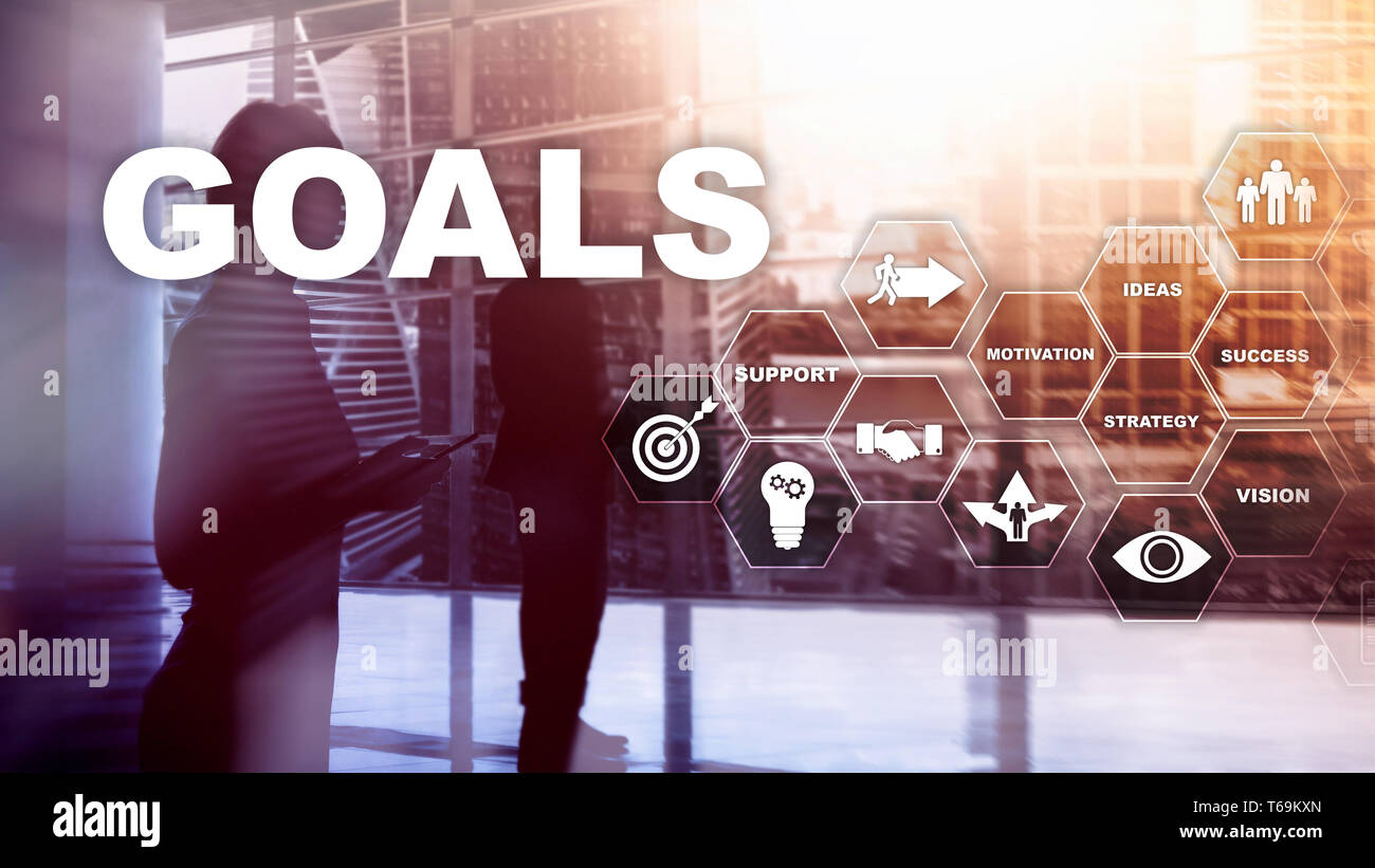 Target Goals Expectations Achievement Graphic Concept. Business ...