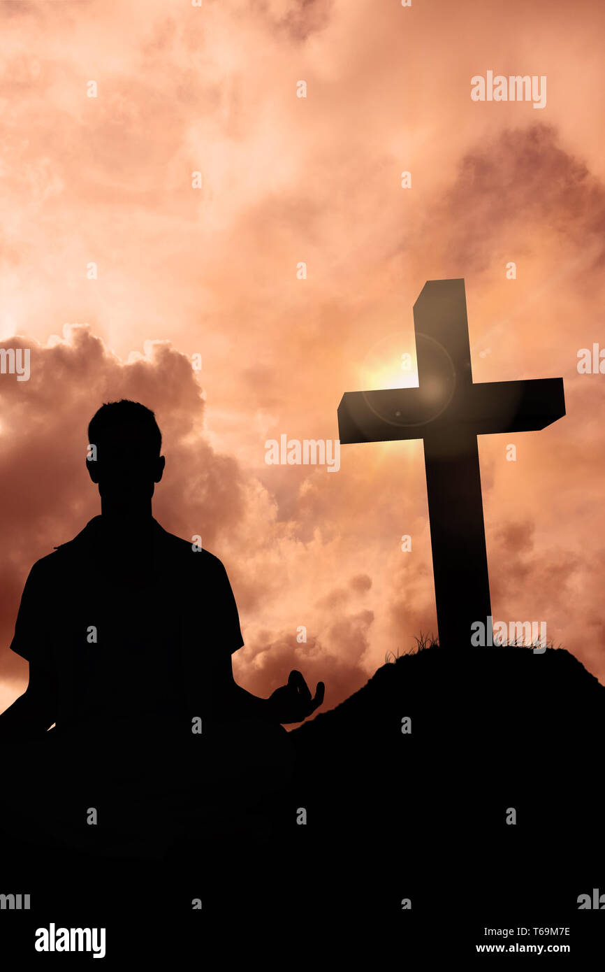 Christ like pose hi-res stock photography and images - Alamy