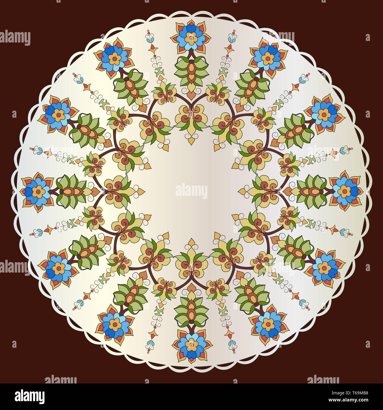 Antique ottoman turkish pattern vector design eighty two Stock Photo ...