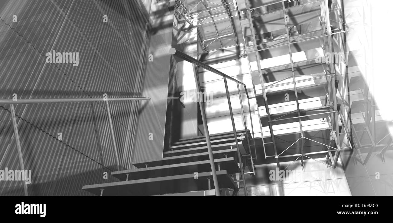 3d rendering window in Black and White Stock Photos & Images - Alamy