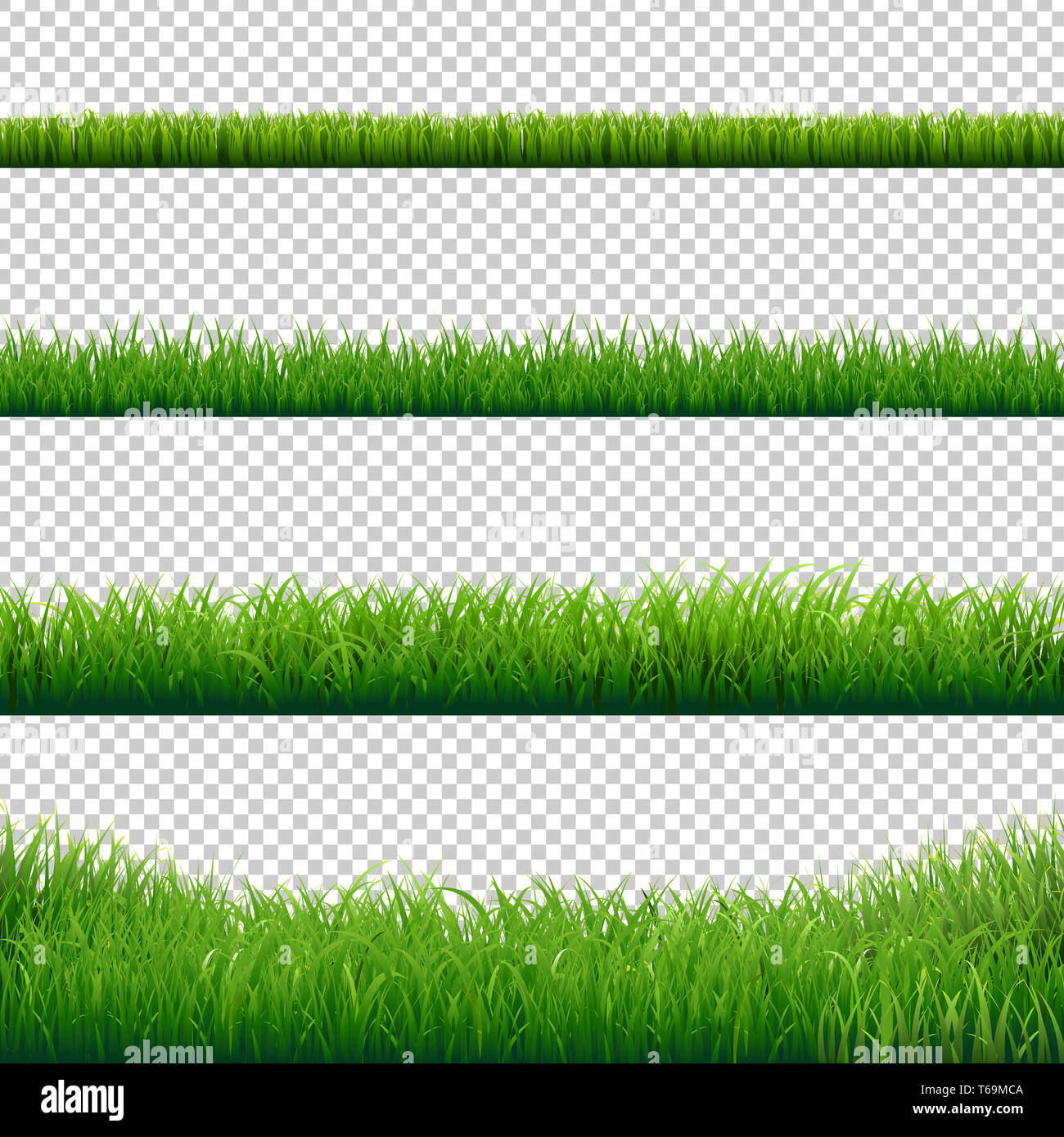 Green Grass Borders Set Stock Photo - Alamy