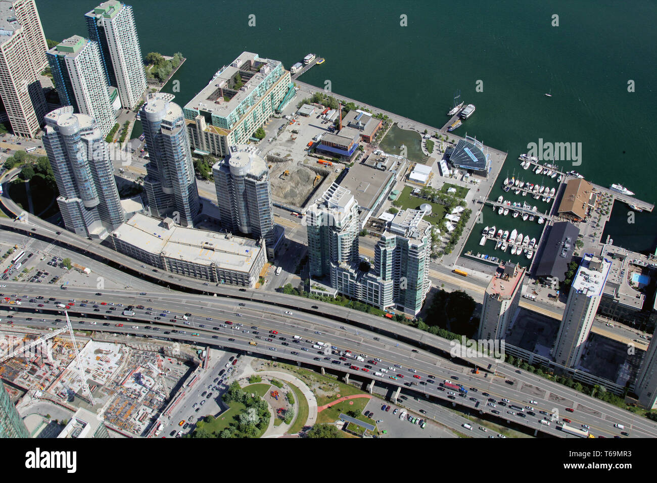 Top view of the city of Toronto, Canada Stock Photo - Alamy