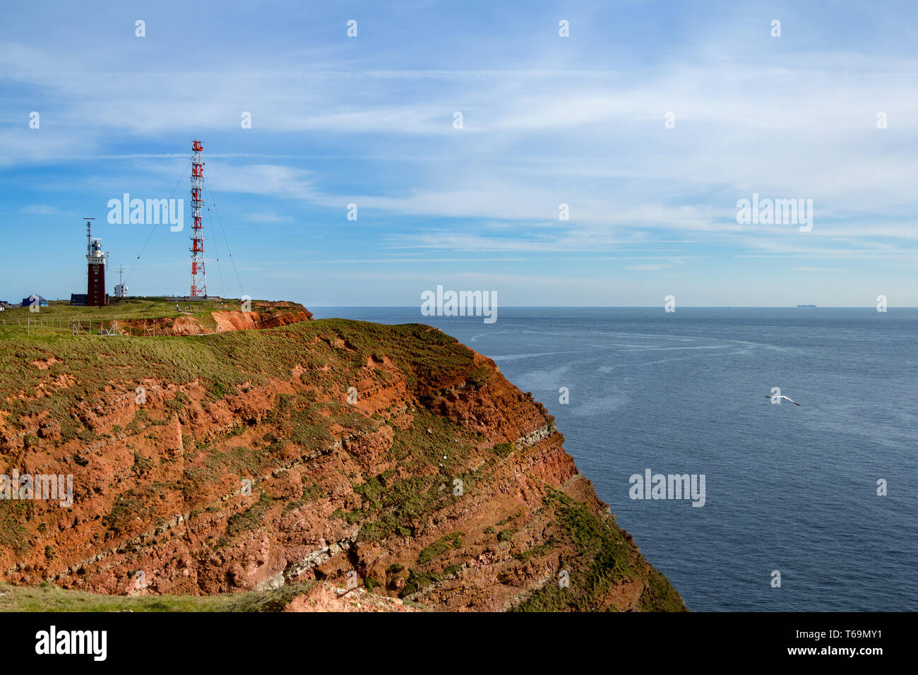 Radio tower on the helgoland island Stock Photo - Alamy