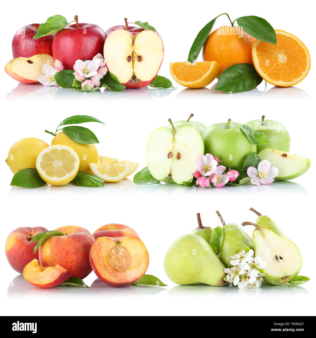 Different Fruits Background Photo Stock Photo - Alamy