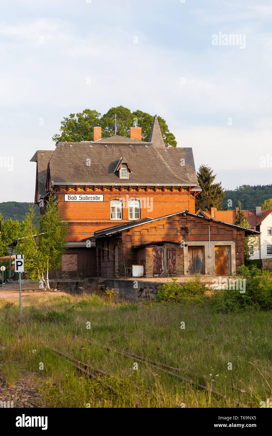 Historical light railway in Harz Mountains, Central German Uplands ...