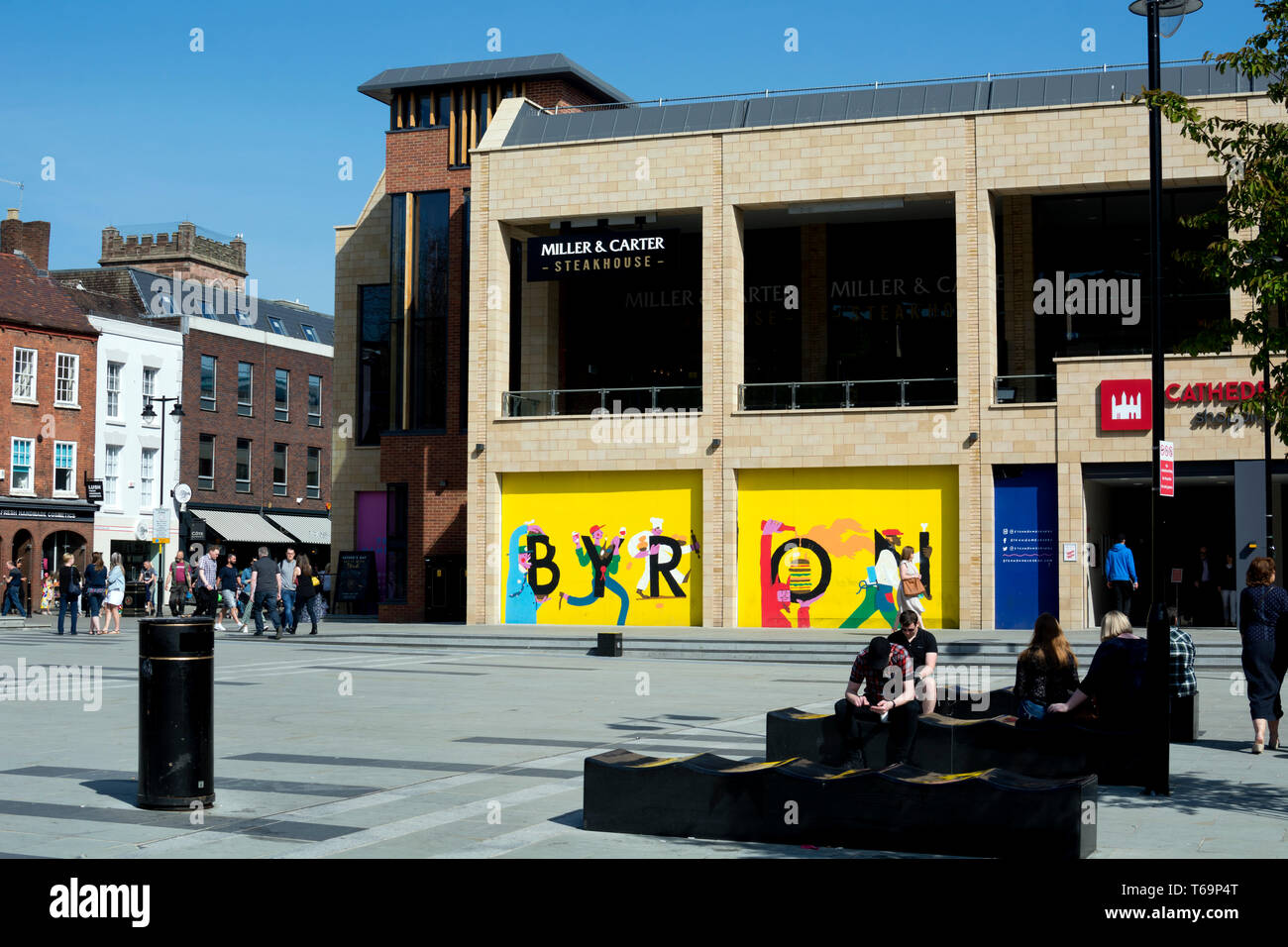 Cathedral Square, Worcester, Worcestershire, UK Stock Photo - Alamy