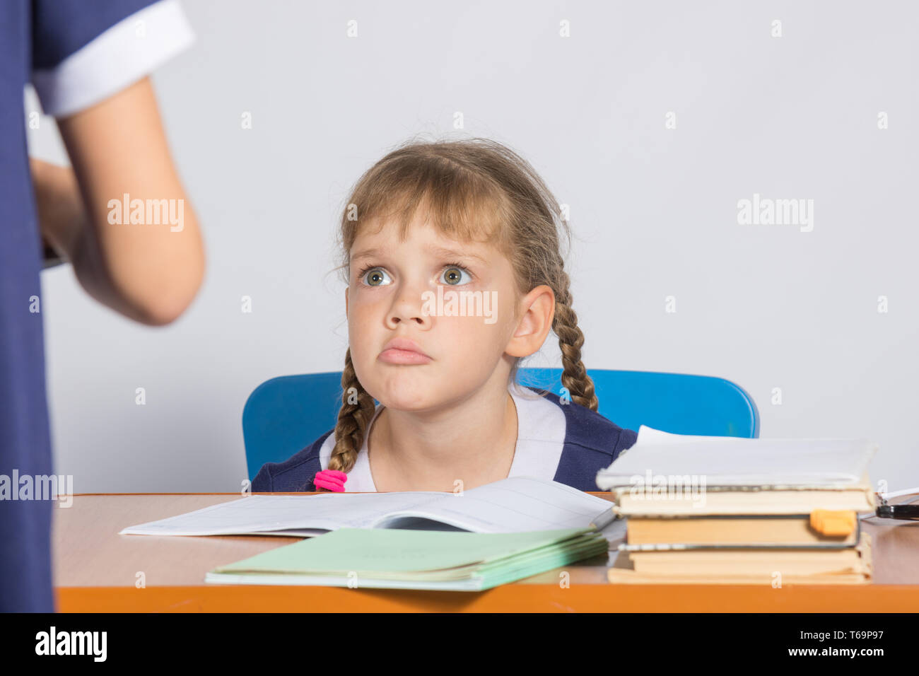 Annoyed schoolgirl hi-res stock photography and images - Alamy