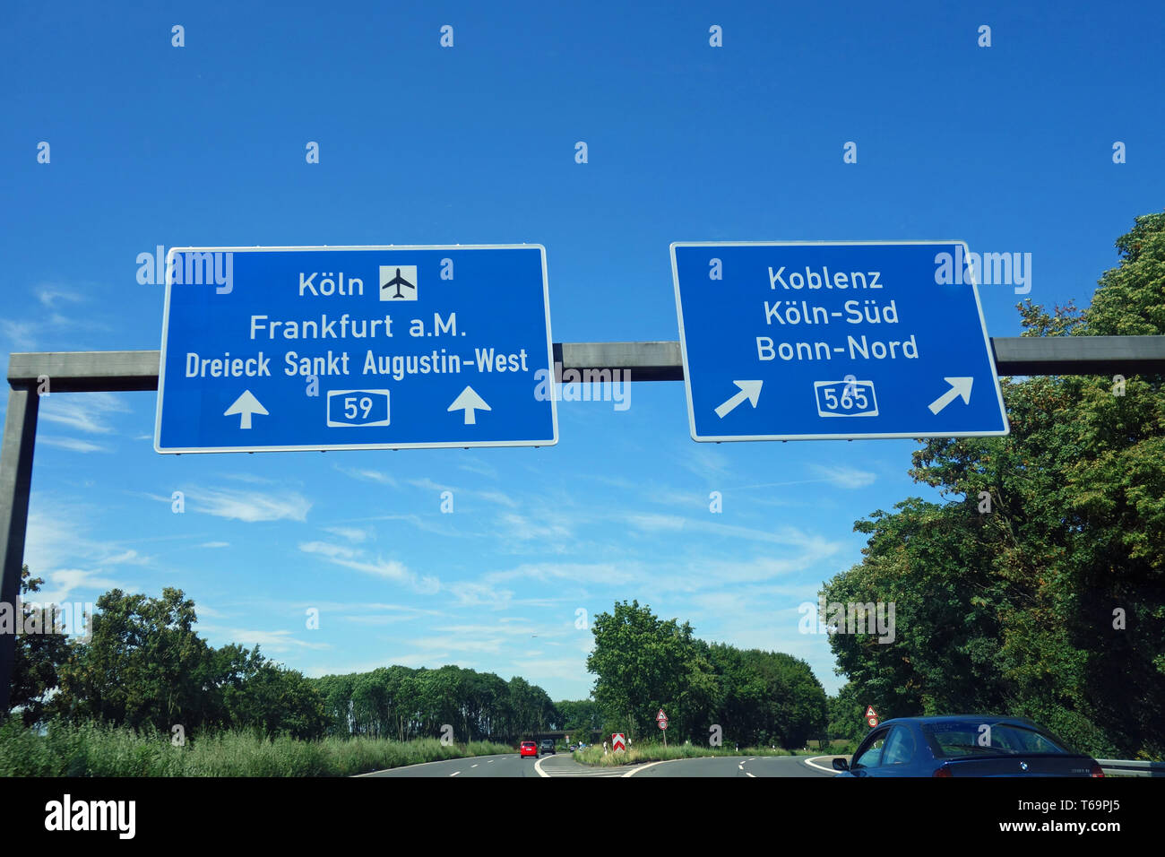 Traffic on a typical German Autobahn, Germany Stock Photo - Alamy