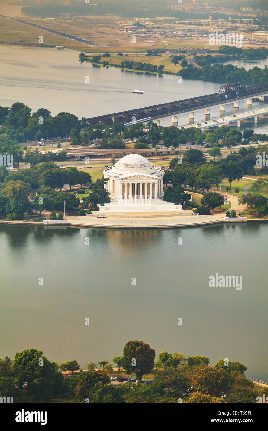 Jefferson memorial aerial hi-res stock photography and images - Alamy