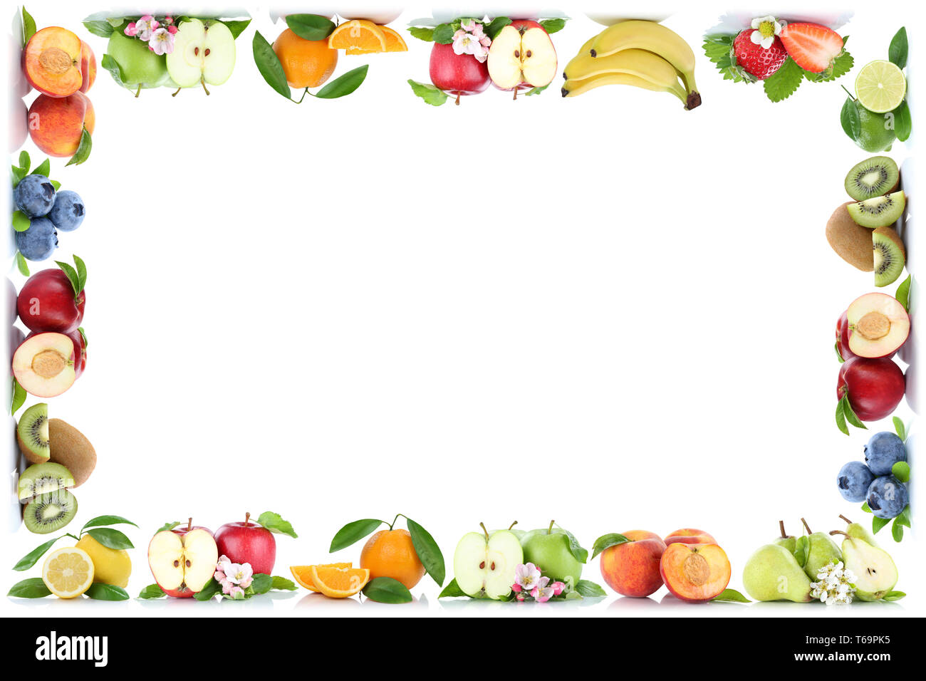 Different Fruits Background Photo Stock Photo - Alamy