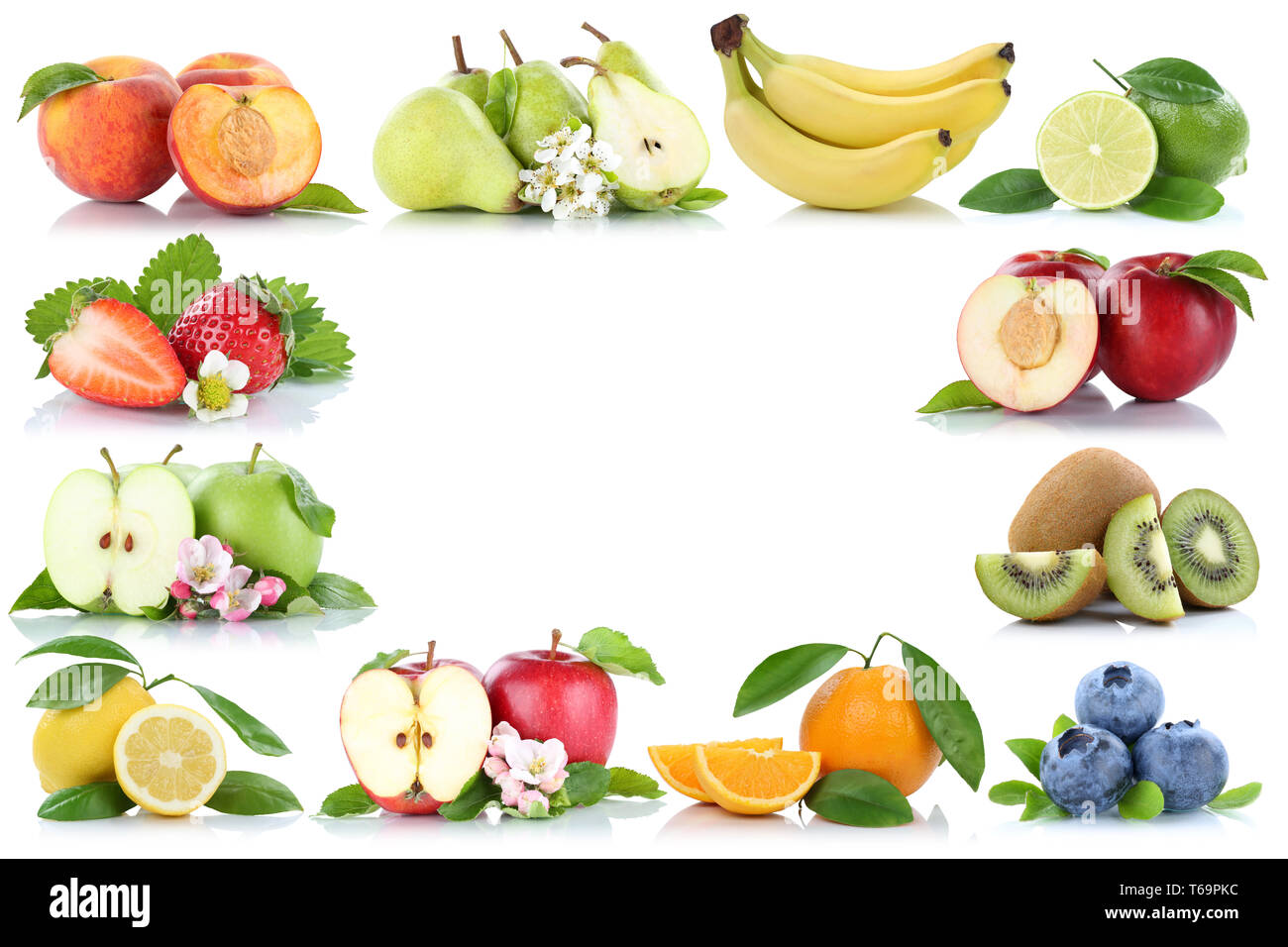 Different Fruits Background Photo Stock Photo - Alamy