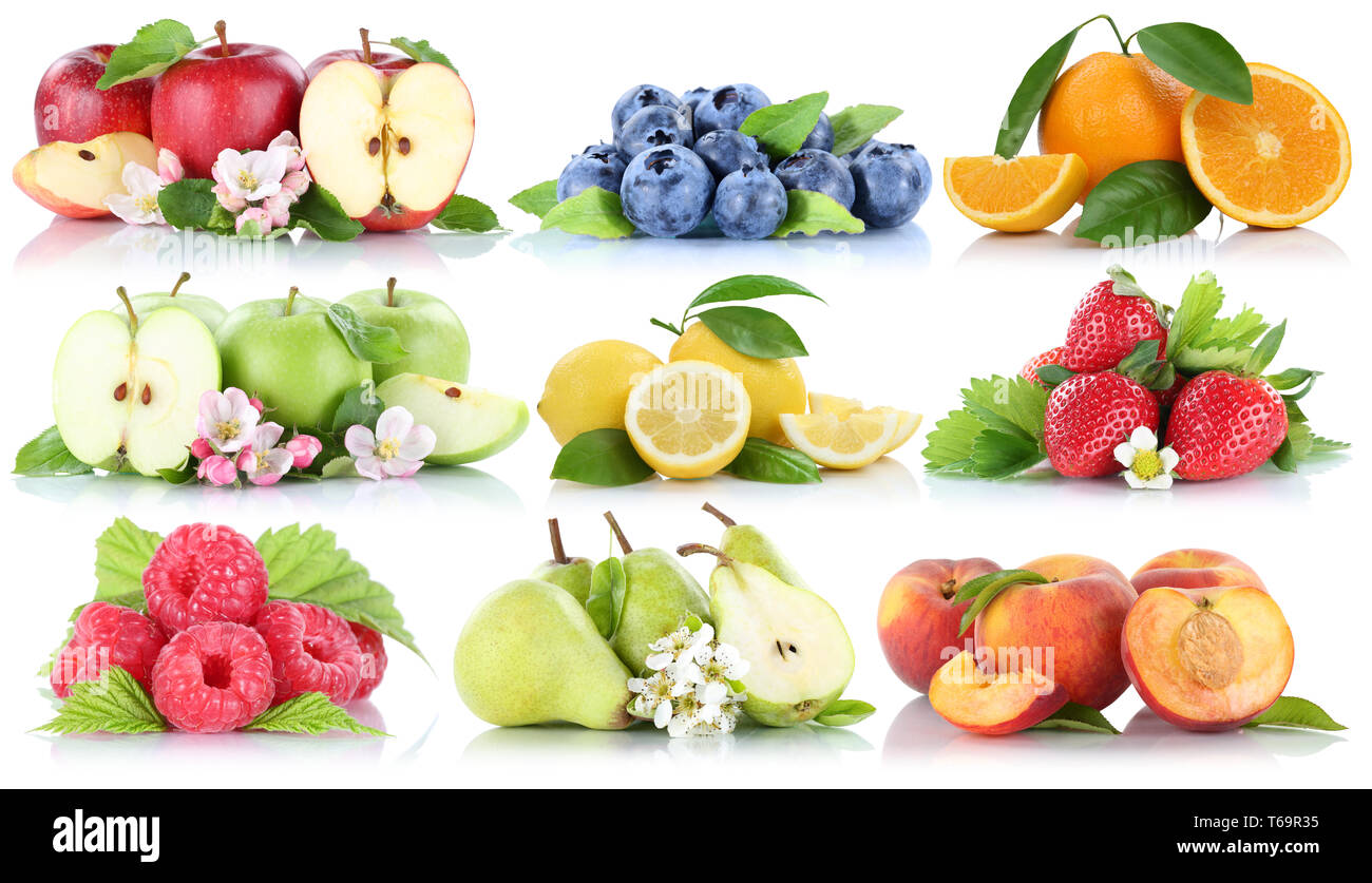 Different Fruits Background Photo Stock Photo - Alamy