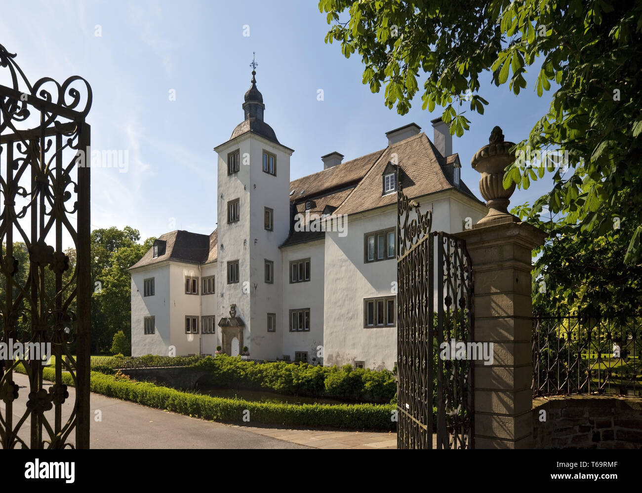 water castle Laer, Meschede, Sauerland, North Rhine-Westphalia, Germany ...