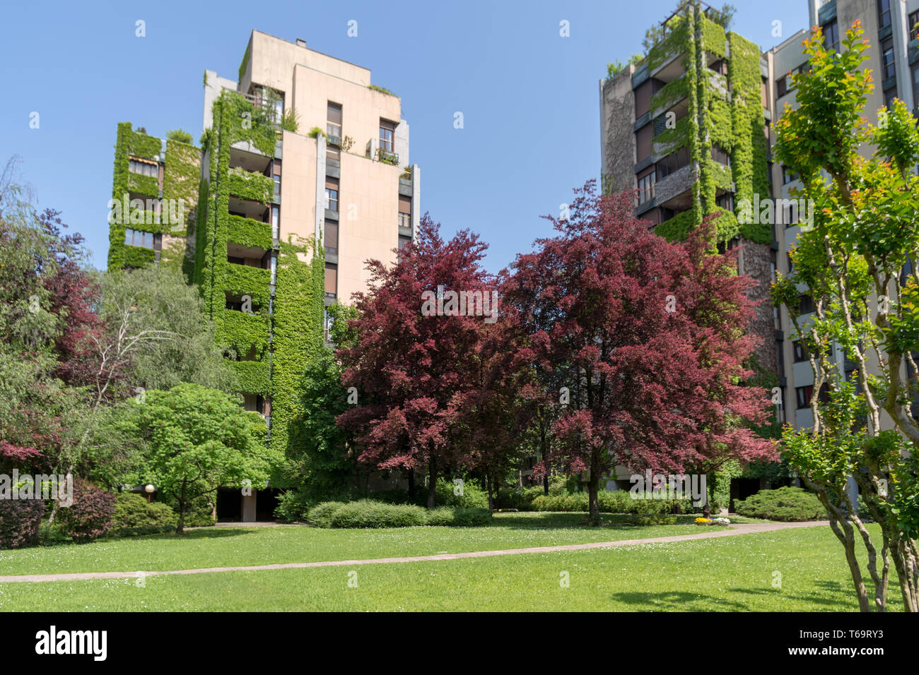 Courtyard apartment complex hi-res stock photography and images - Alamy