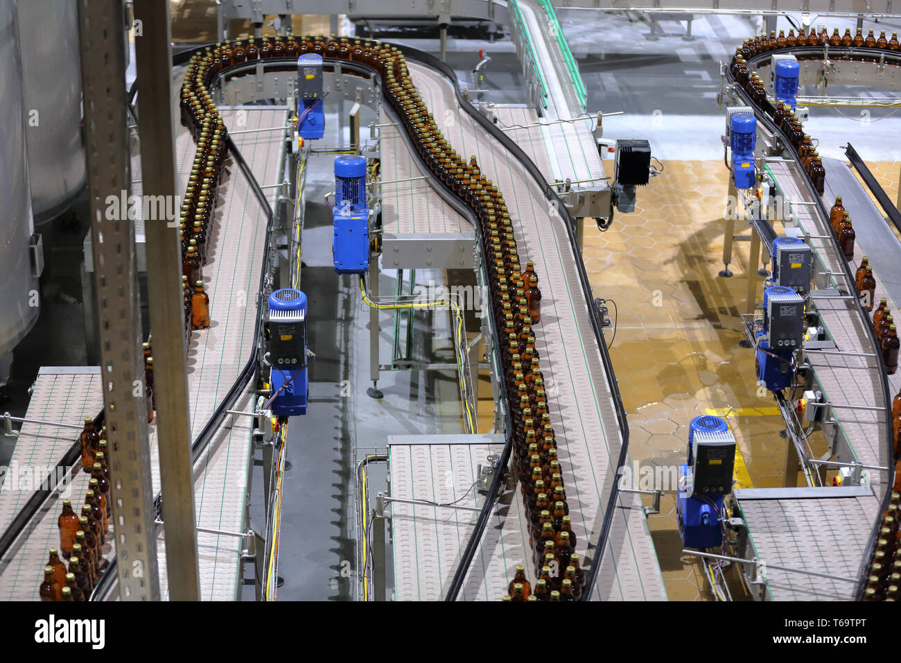 Equipment for production of beer in factory shops Stock Photo - Alamy