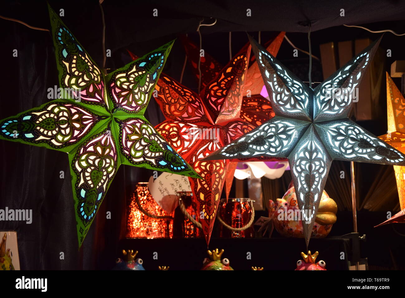 Christmas Star Decoration Stock Photo - Alamy