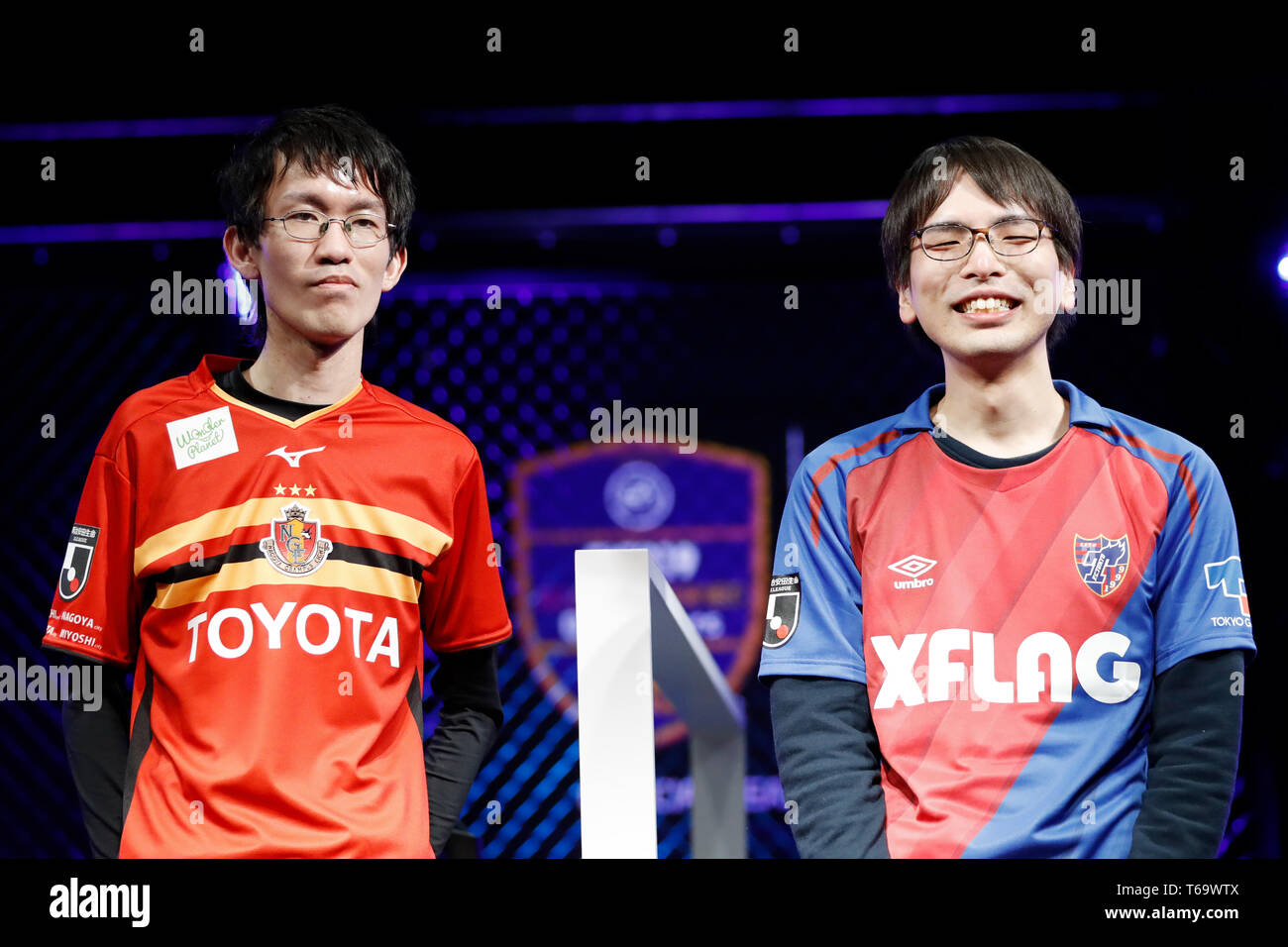Tokyo, Japan. 29th Apr, 2019. (L to R) Mino, Ccv eSports : eJ.League ...