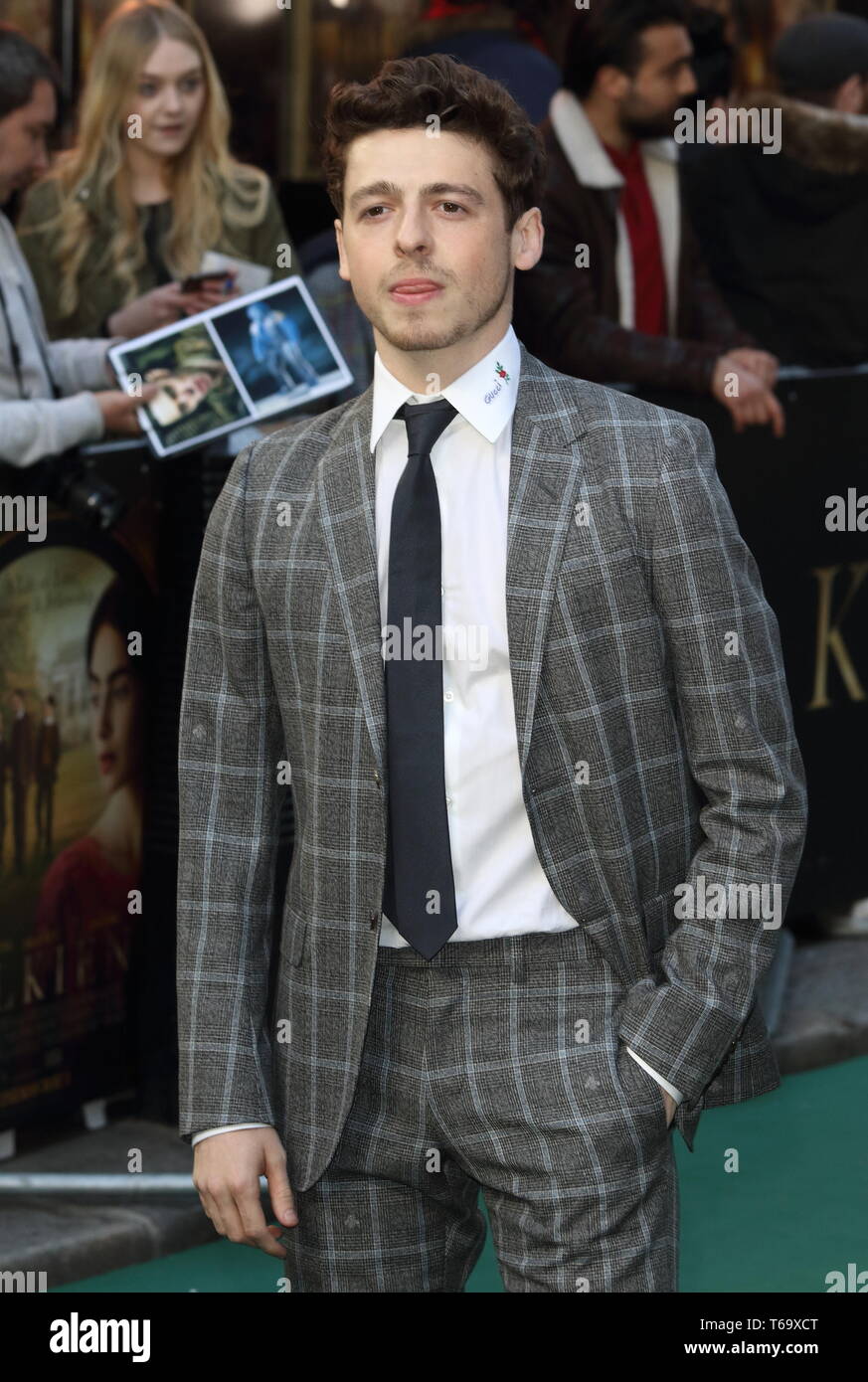 Anthony Boyle on the red carpet at the Tolkien UK Premiere at the ...
