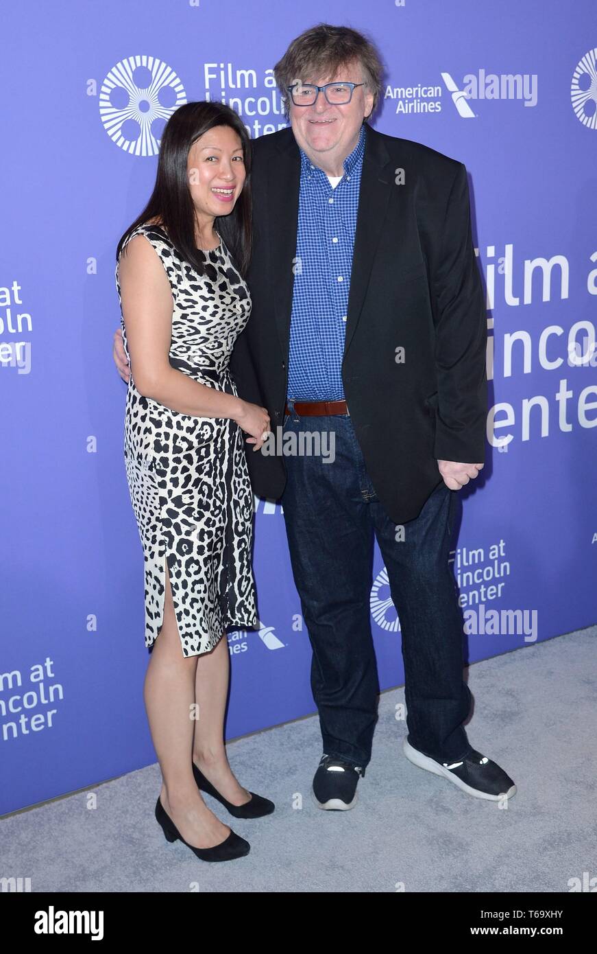 New York, NY, USA. 29th Apr, 2019. Michael Moore, girlfriend at ...