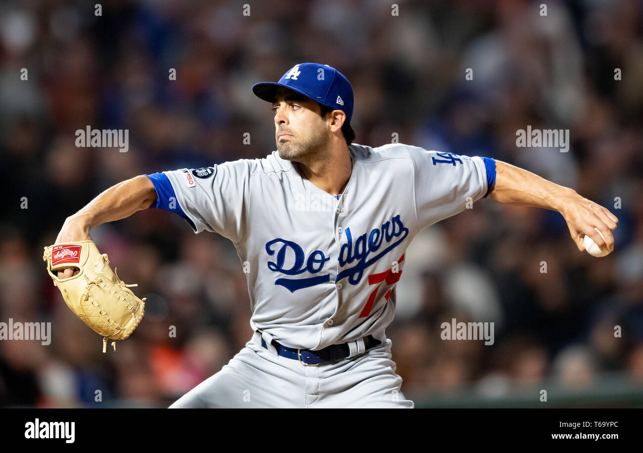 San Francisco, California, USA. 29th Apr, 2019. Los Angeles Dodgers ...