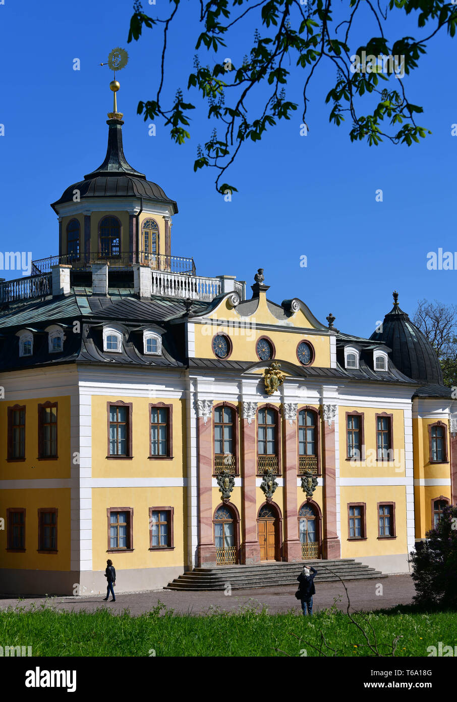 Weimar, Germany. 30th Apr, 2019. Visitors visit Belvedere Castle under ...