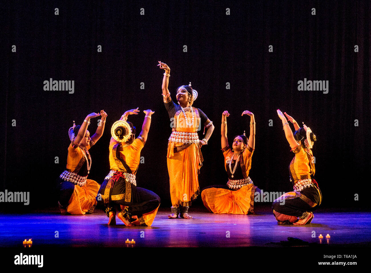 Kolkata, India. 29th Apr, 2019. Dancers perform Manipuri classical ...
