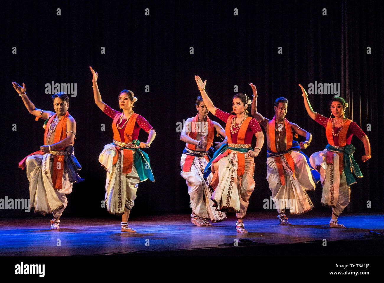 Kolkata, India. 29th Apr, 2019. Dancers perform Manipuri classical ...
