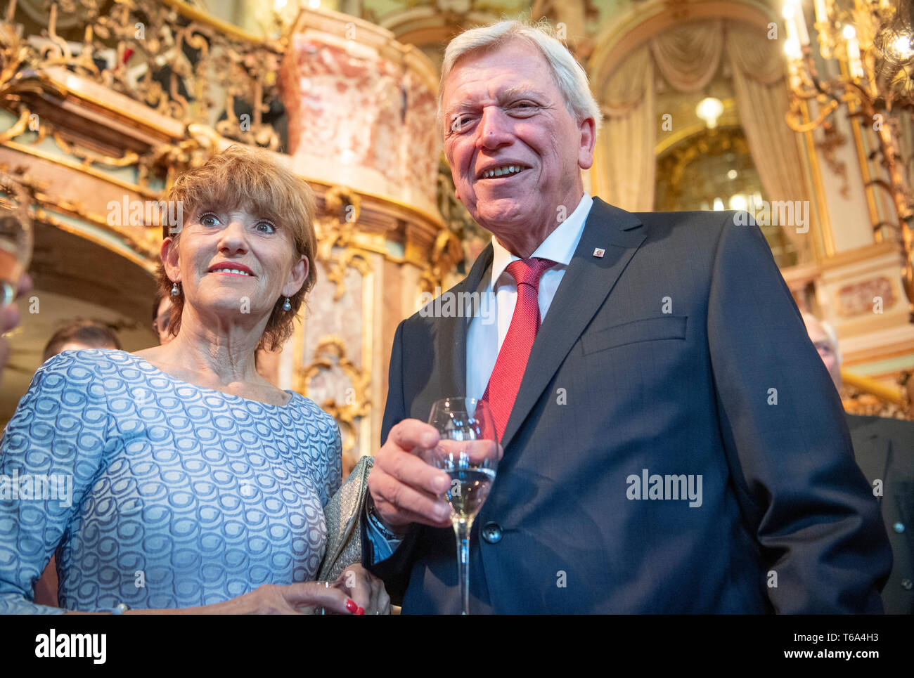 Wiesbaden, Germany. 30th Apr, 2019. The Hessian Prime Minister Volker ...