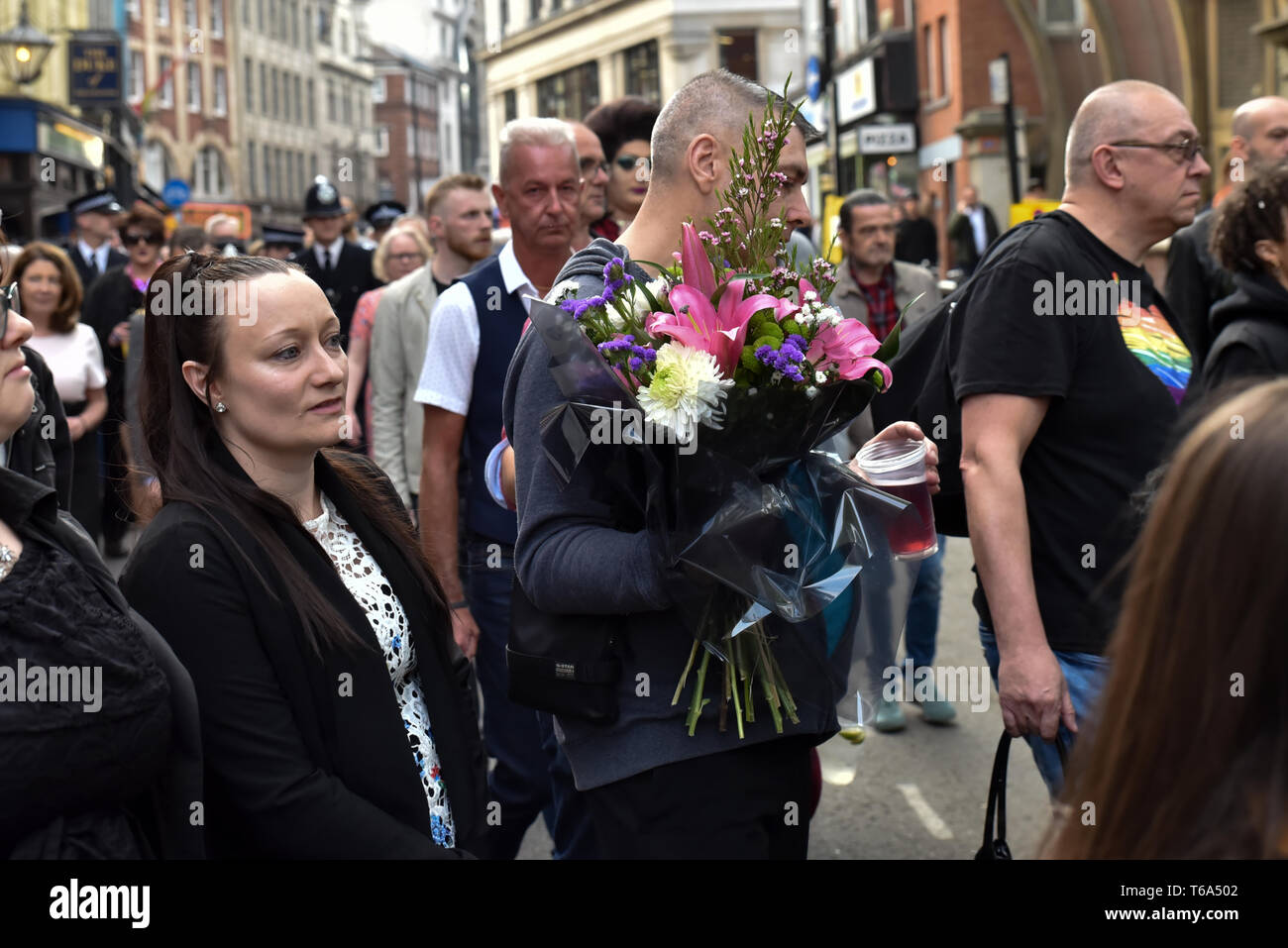 St. Anne's Gardens, London, UK. 30th Apr, 2019. An Act of Remembrance ...