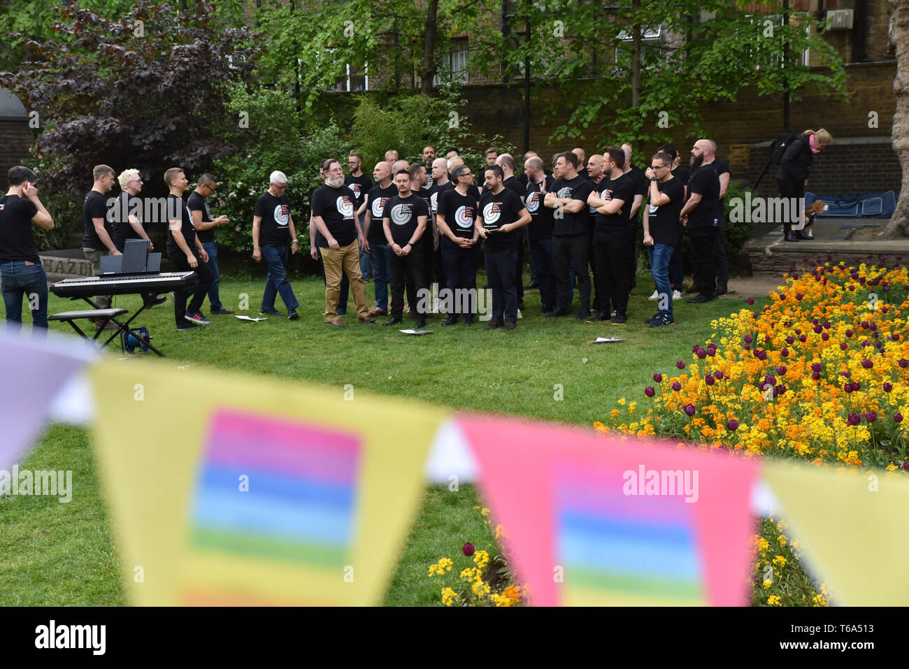 St. Anne's Gardens, London, UK. 30th Apr, 2019. An Act of Remembrance ...