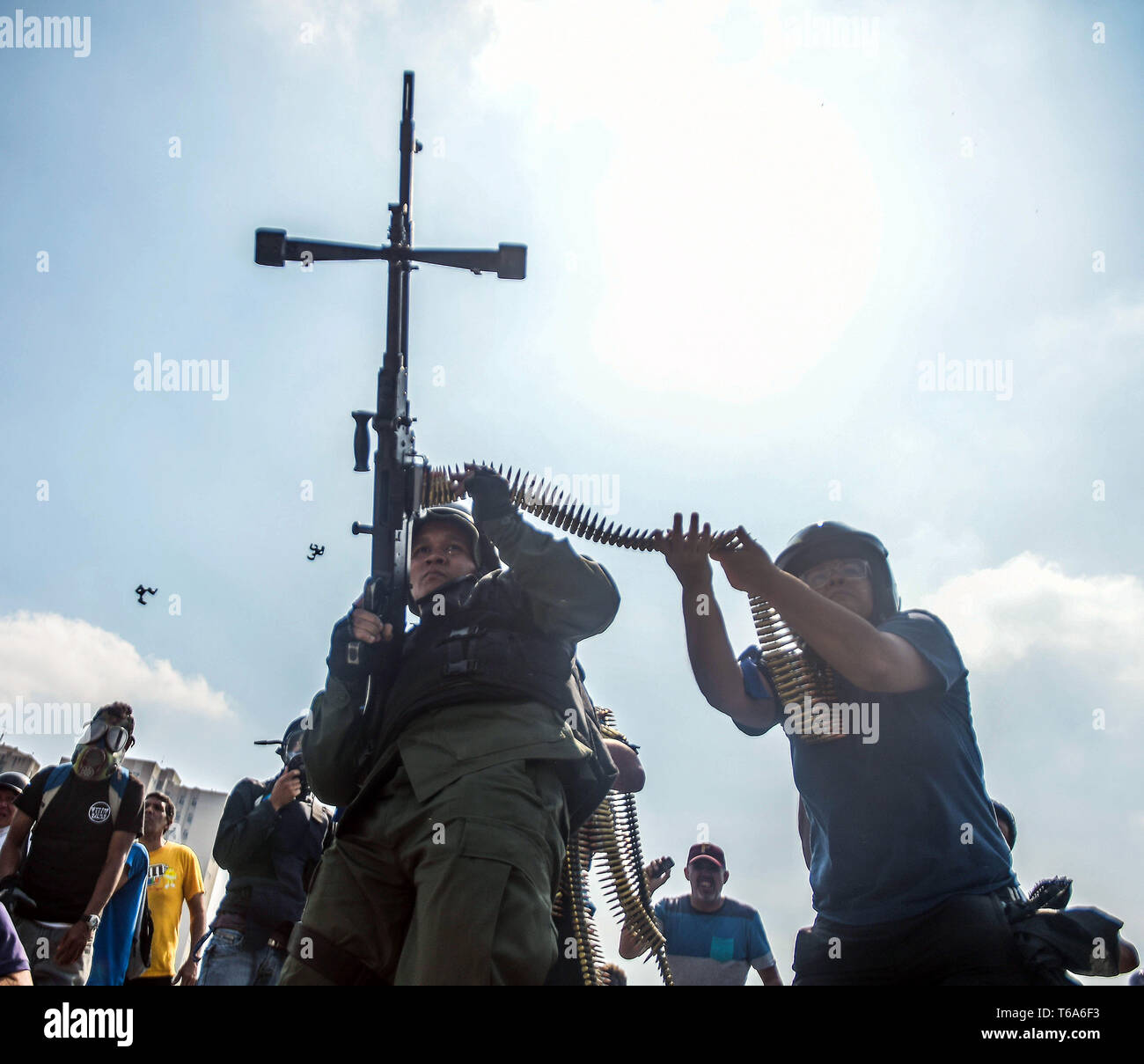 April 30, 2019 - Caracas, Miranda, Venezuela - An anti-government ...