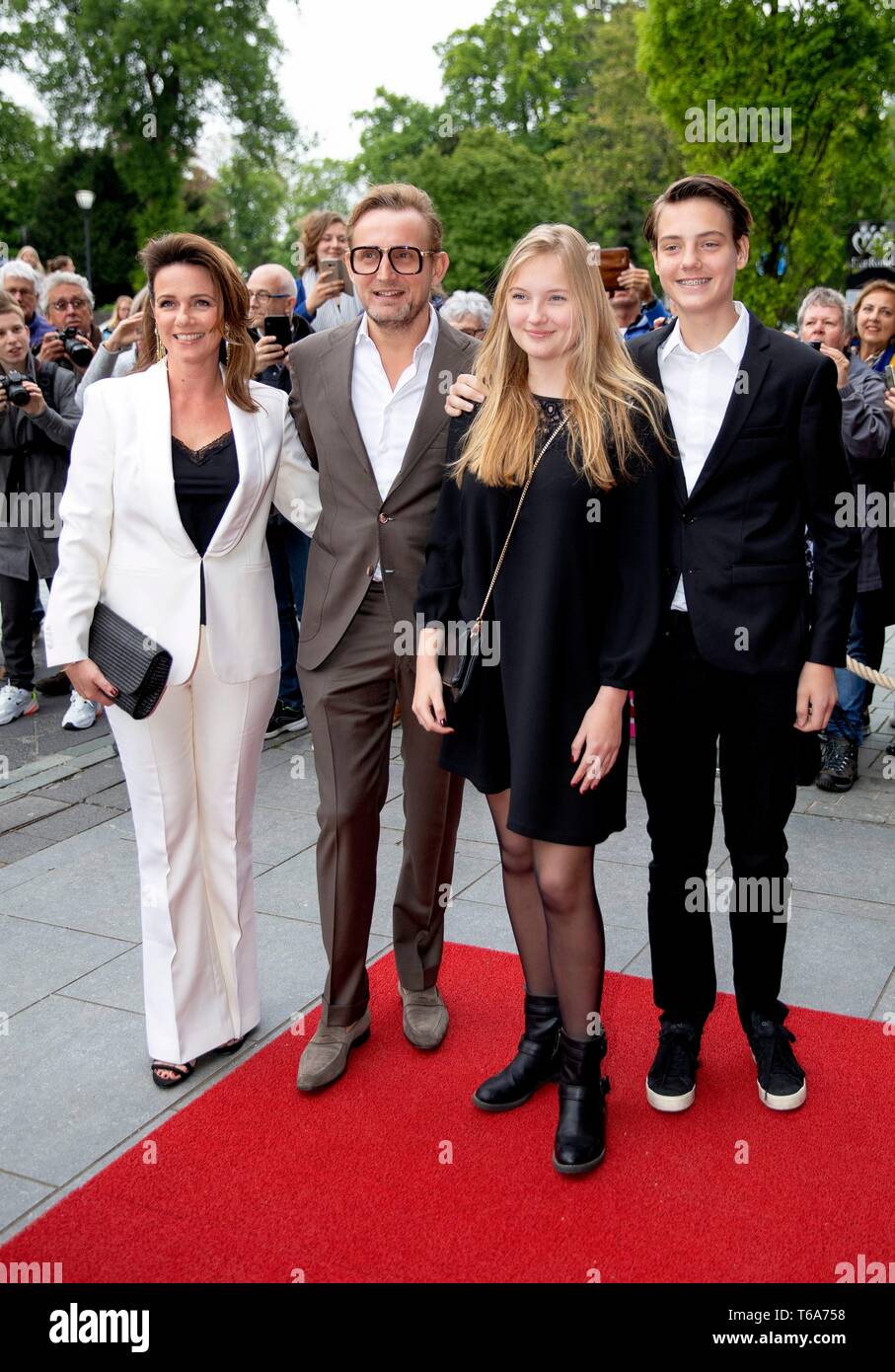 Prince Bernhard, Princess Annette, Isabella and Samuel arrive at ...