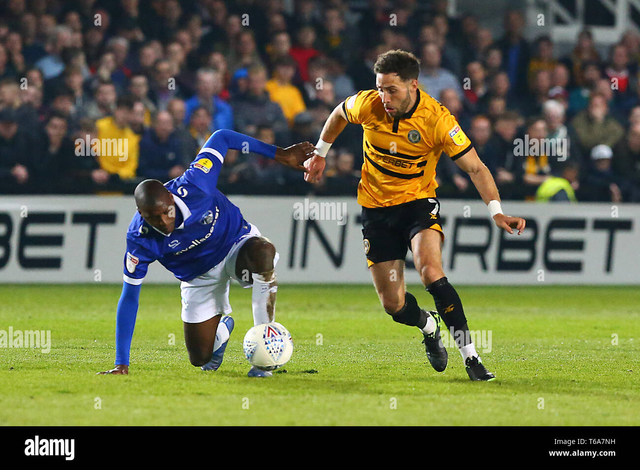 Newport, UK. 30th Apr, 2019. Robbie Willmott of Newport County during ...