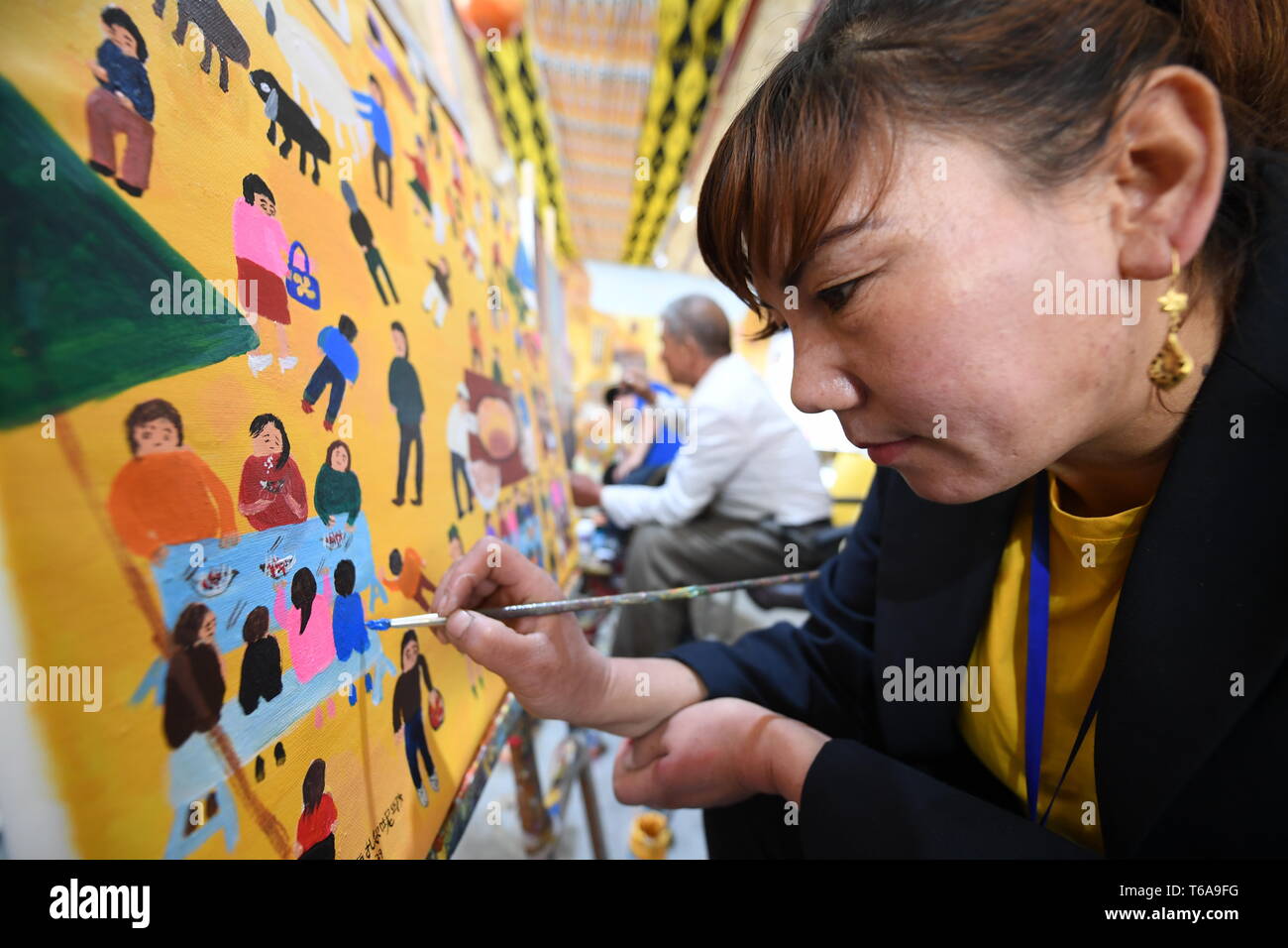Awat, China's Xinjiang Uygur Autonomous Region. 30th Apr, 2019. A ...