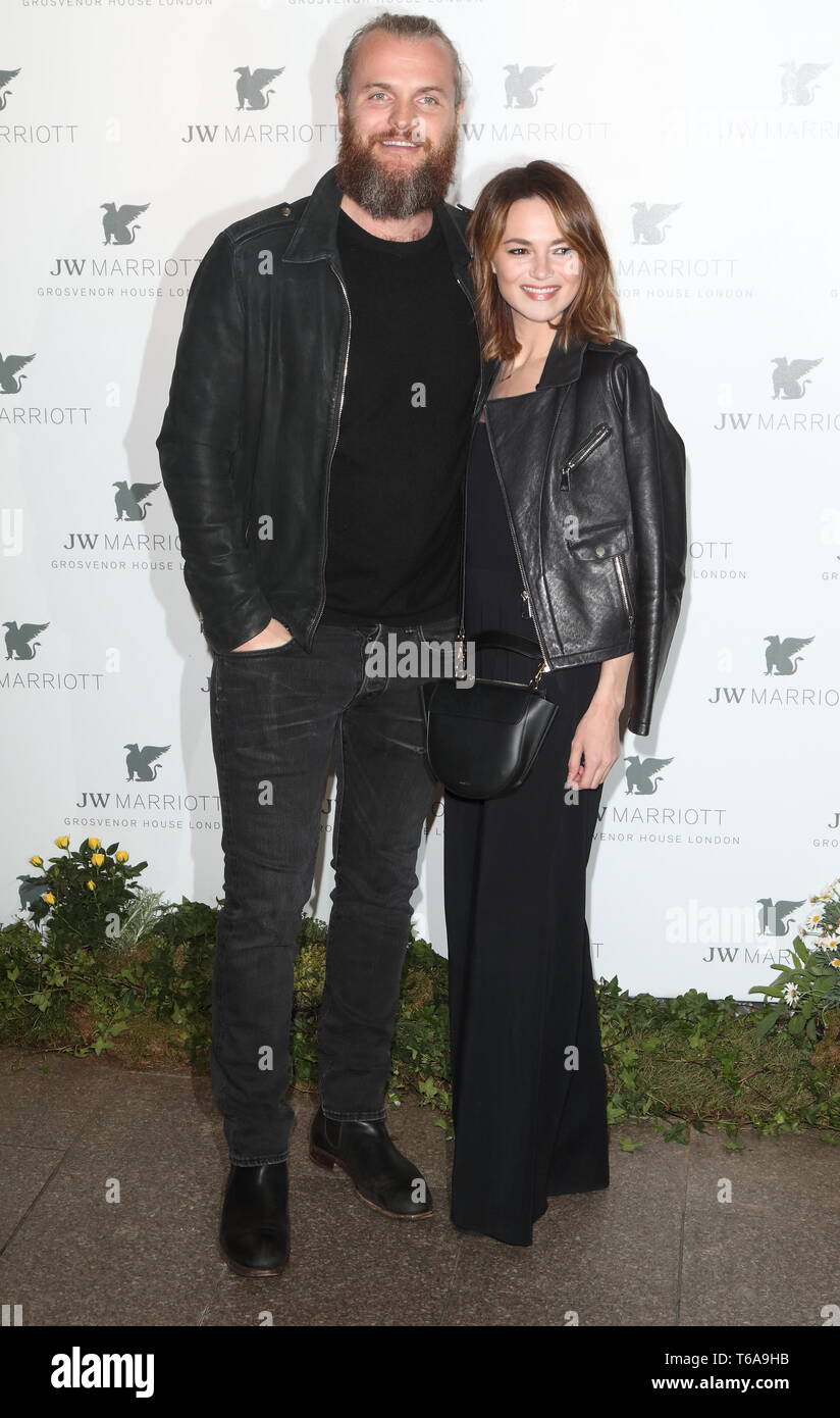 Kara Tointon and Marius Jensen at the JW Marriott Grosvenor House ...