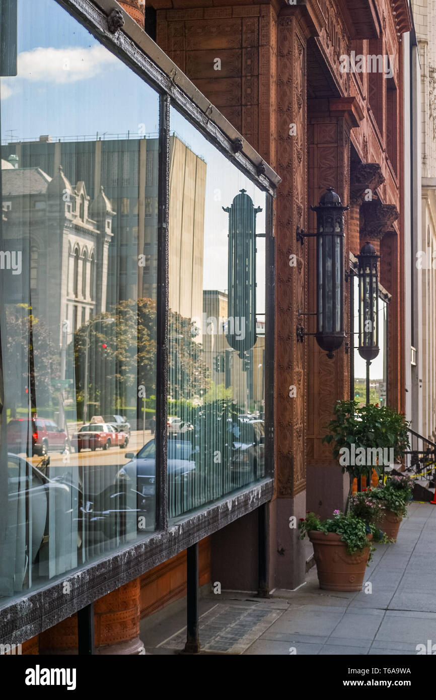 Exterior detail of the Guaranty Building, also known as the Prudential ...