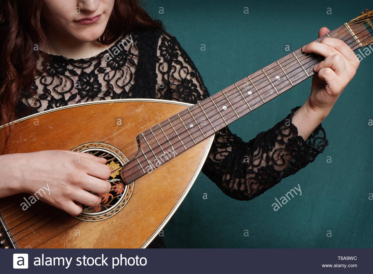 Woman Playing Lute High Resolution Stock Photography and Images - Alamy