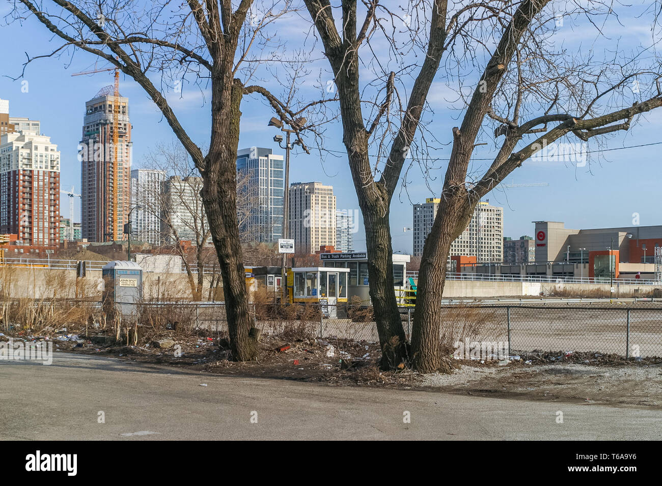 Construction site in the South Loop neighborhood Stock Photo - Alamy