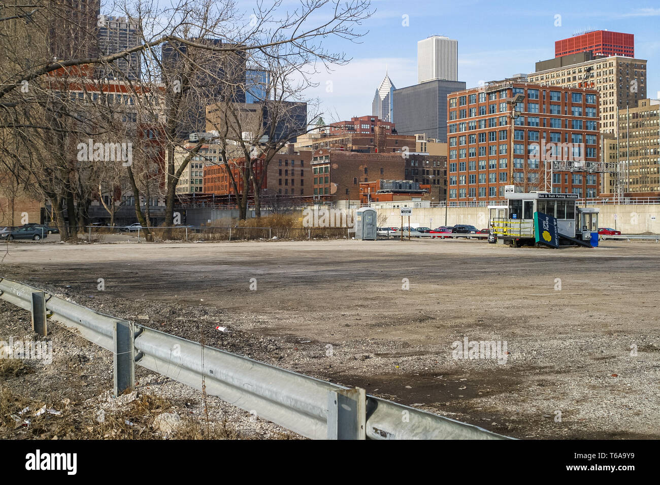 Construction site in the South Loop neighborhood Stock Photo - Alamy