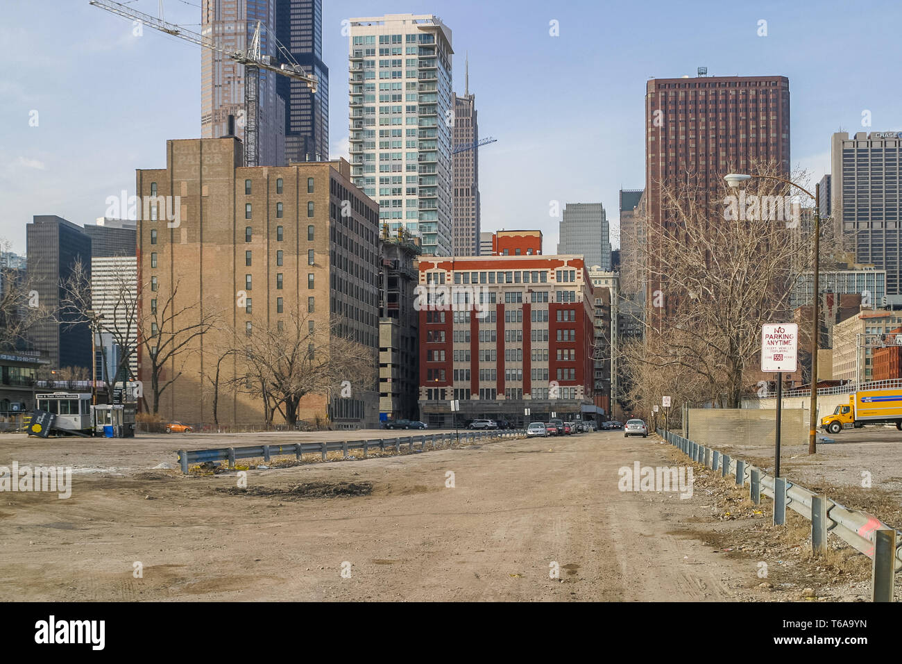 Construction site in the South Loop neighborhood Stock Photo - Alamy