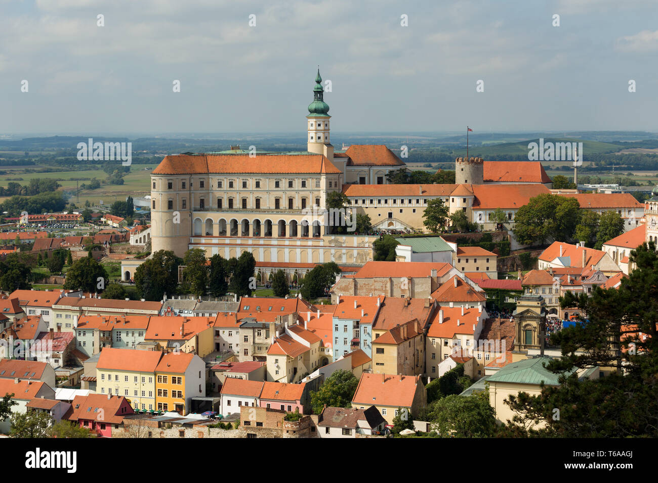 castle in city Mikulov in the Czech Republic Stock Photo - Alamy